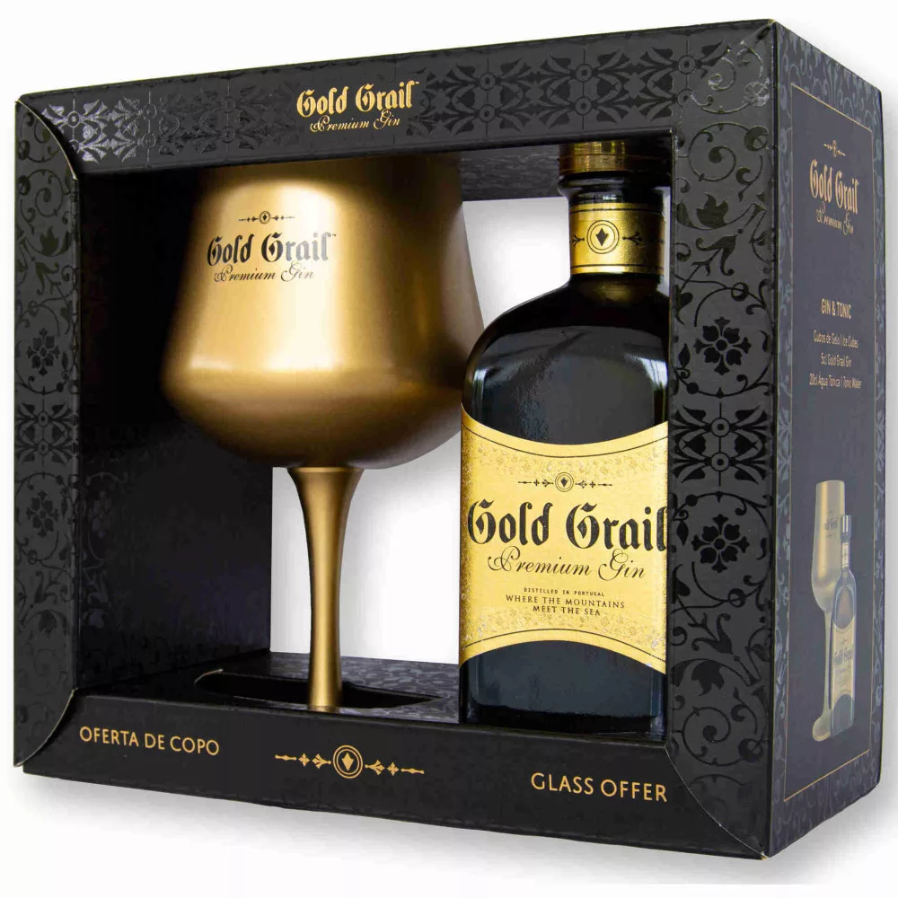 Gold Grail Gin + Pohár (0.7L 42%) - Alkoholnet.hu
